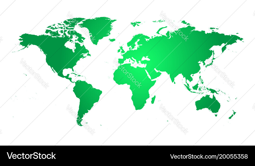 Colorful political world map template Royalty Free Vector