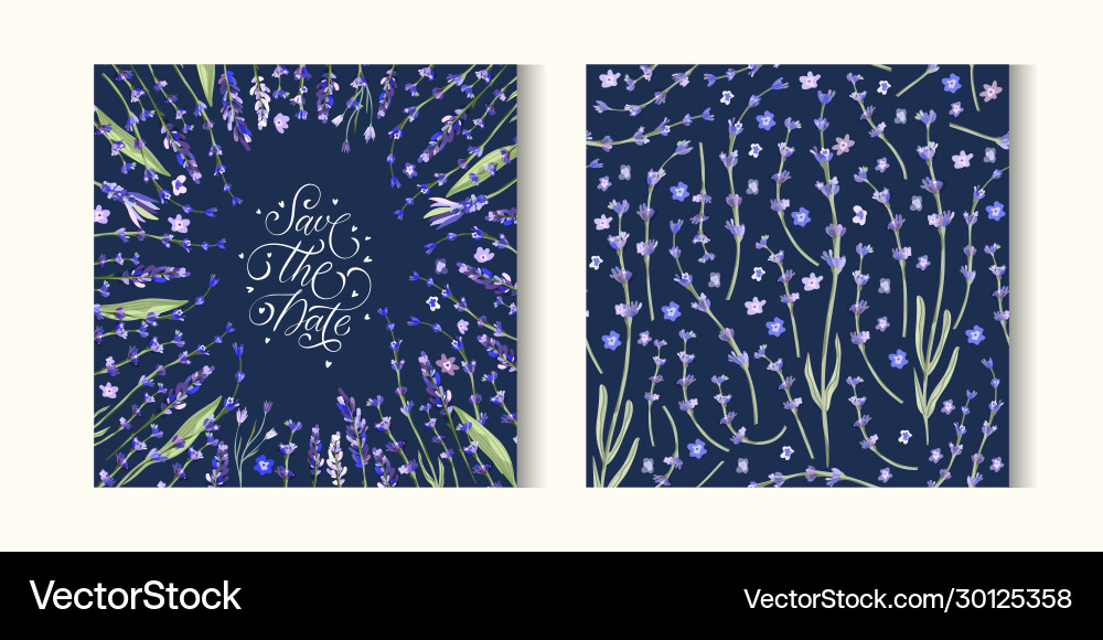 Floral greeting card template Royalty Free Vector Image