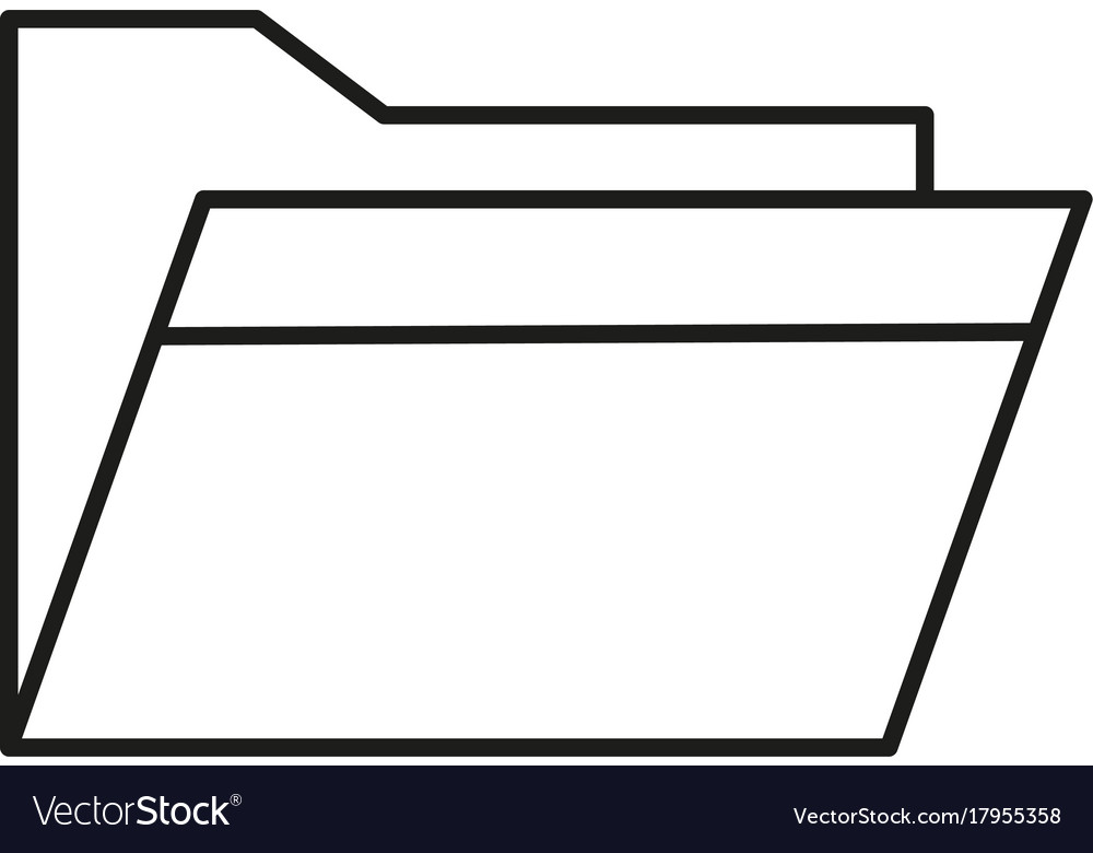 Folder icon Royalty Free Vector Image - VectorStock