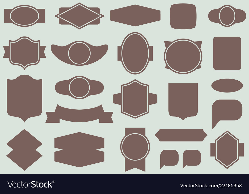 Labels and frames seamless pattern Royalty Free Vector Image