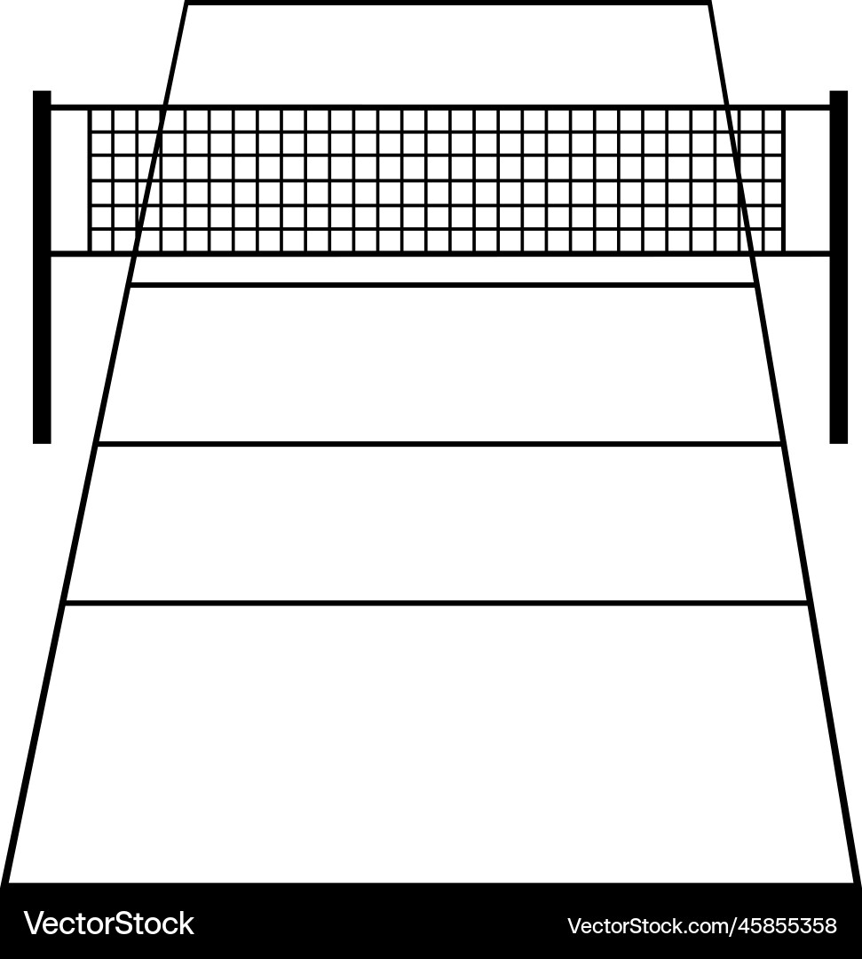 Voley field icon Royalty Free Vector Image - VectorStock