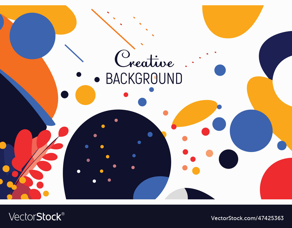Abstract flat composition Royalty Free Vector Image