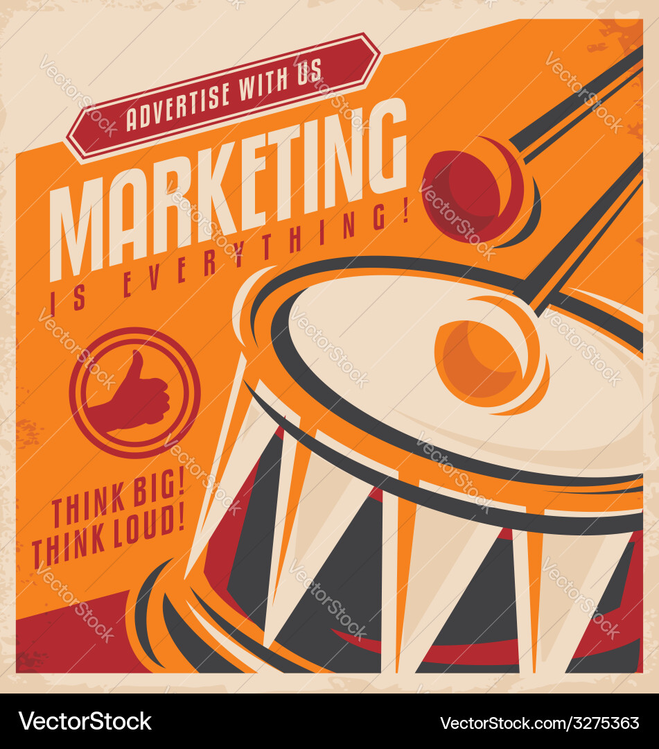 Advertising and marketing creative concept design Vector Image