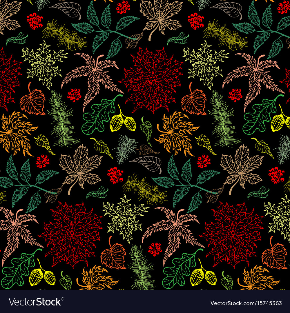 Autumn leaf maple Royalty Free Vector Image - VectorStock