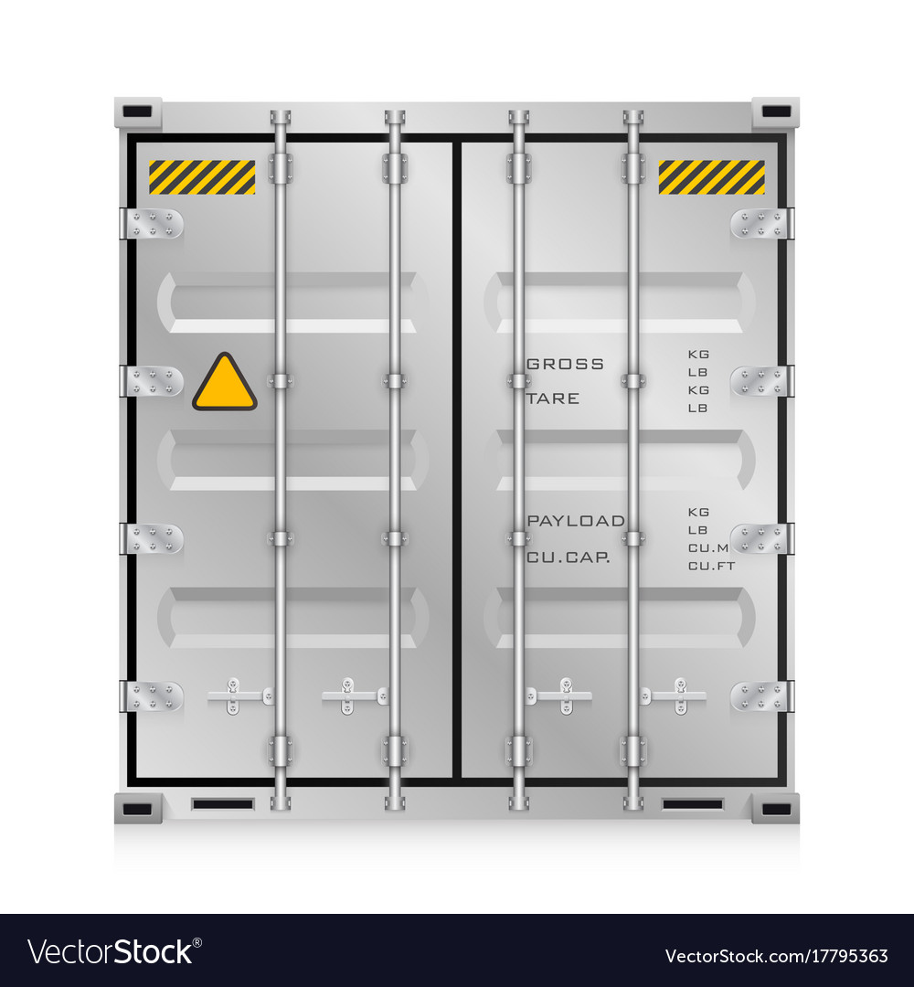 Cargo container Royalty Free Vector Image - VectorStock