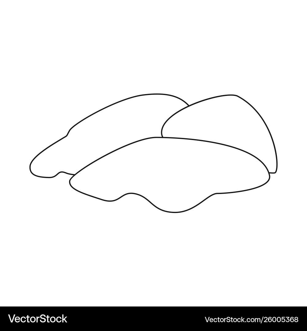 Design liver and chicken sign Royalty Free Vector Image