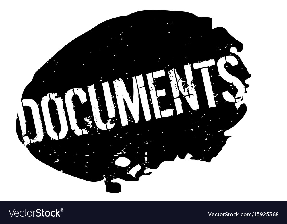 Documents rubber stamp Royalty Free Vector Image