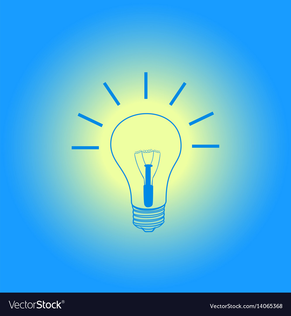 Light bulb idea Royalty Free Vector Image - VectorStock