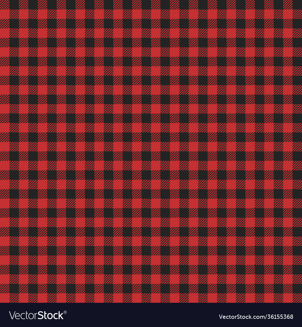 Red lumberjack pattern Royalty Free Vector Image