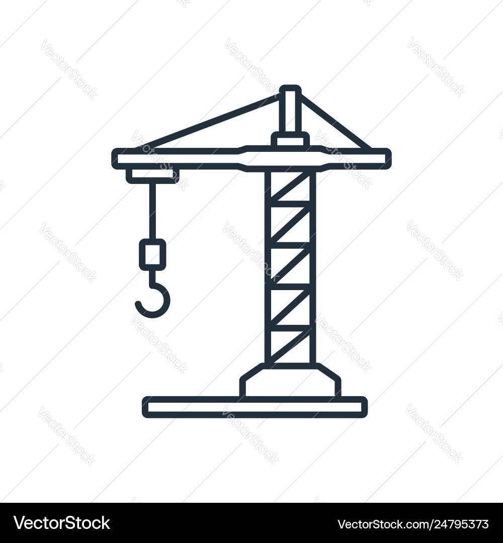 Building crane icon symbols Royalty Free Vector Image