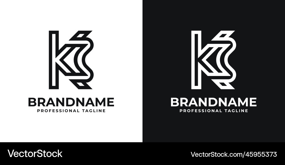 Letter kb logo suitable for any business Vector Image