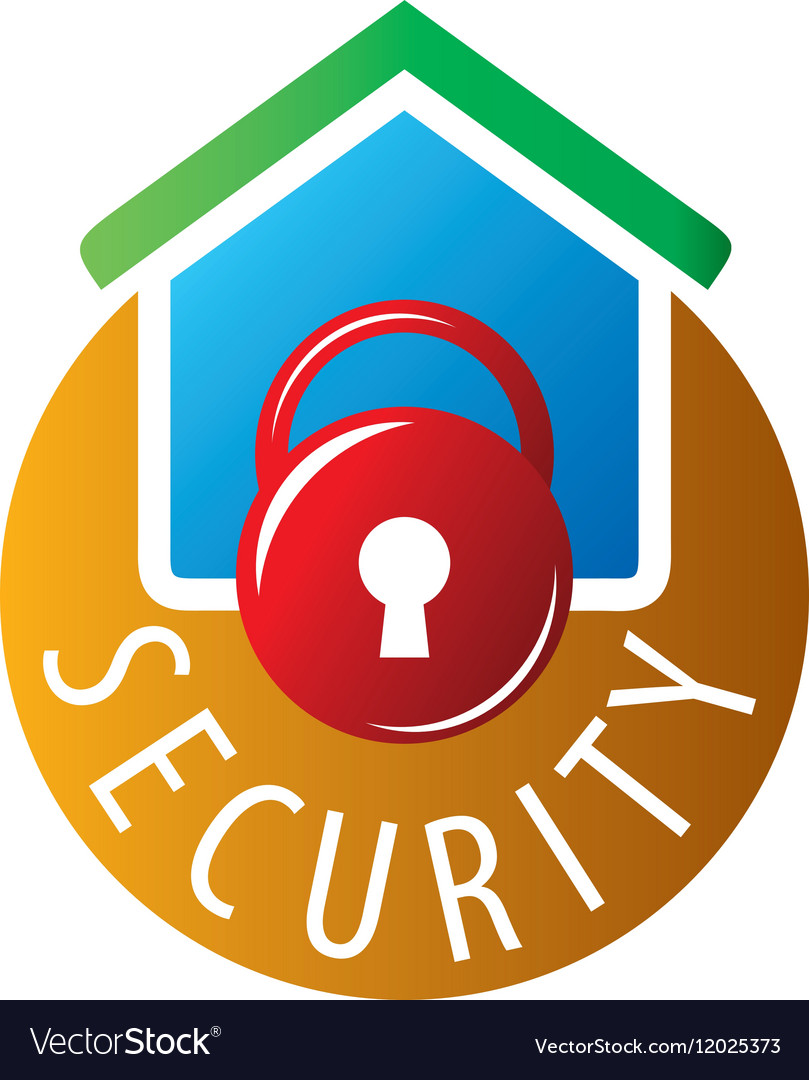 Logo security Royalty Free Vector Image - VectorStock