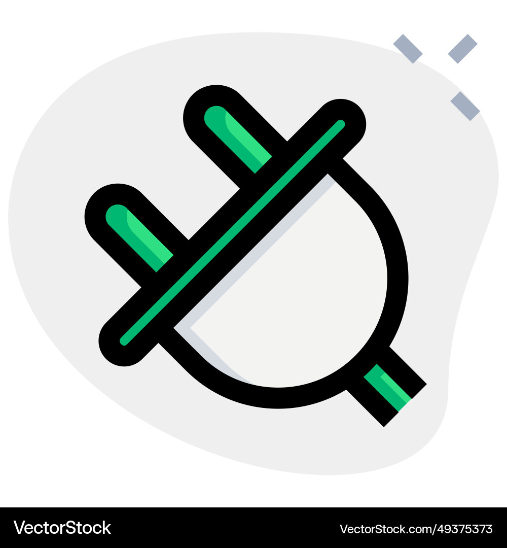 Power cable used to transmits electrical energy Vector Image