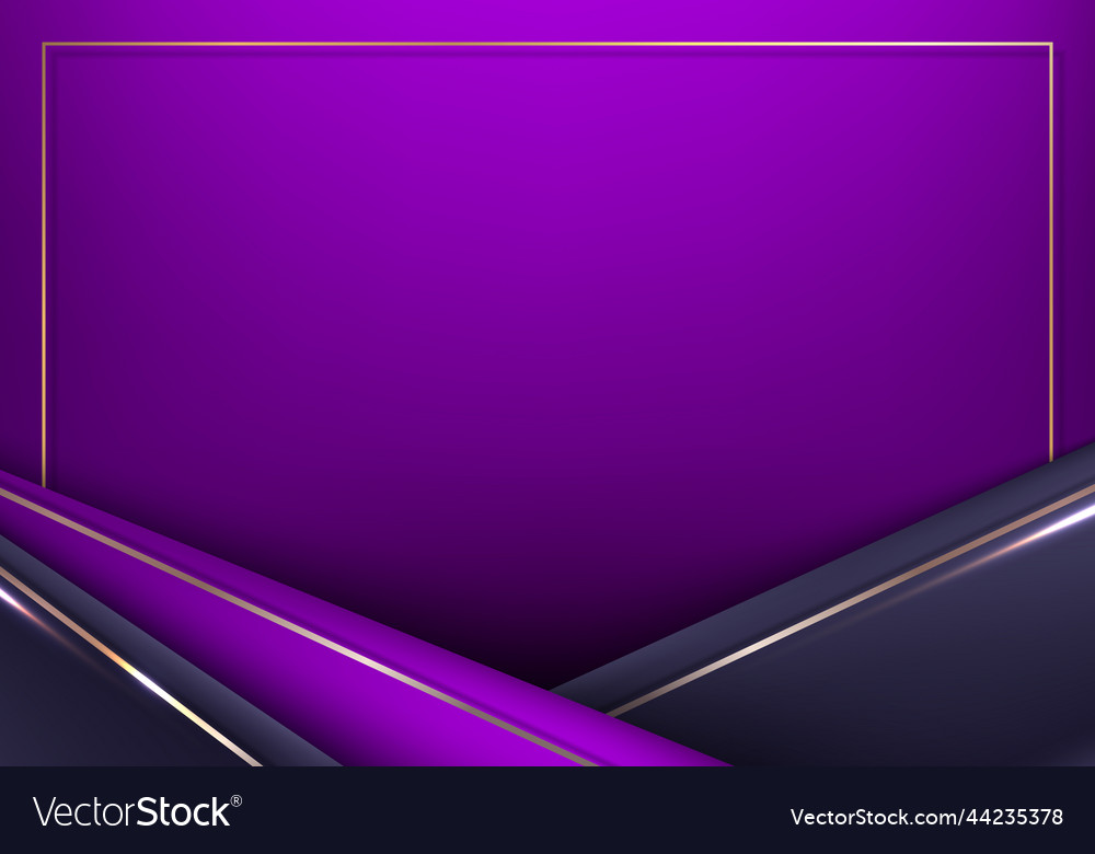Abstract 3d modern template luxury style purple Vector Image