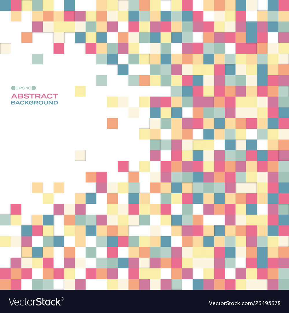 Abstract of colorful square box cube pattern Vector Image
