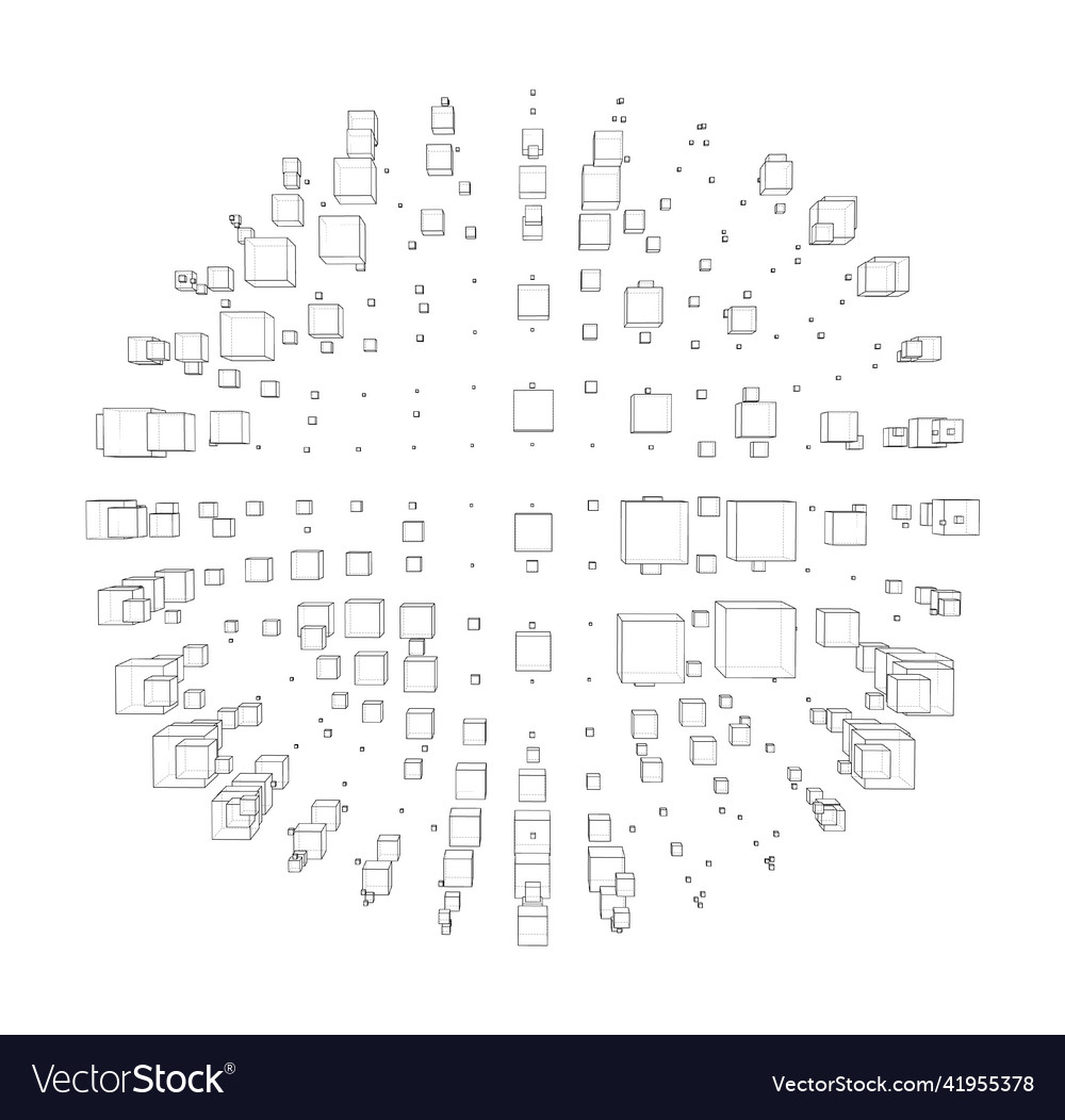 Abstract sphere background Royalty Free Vector Image