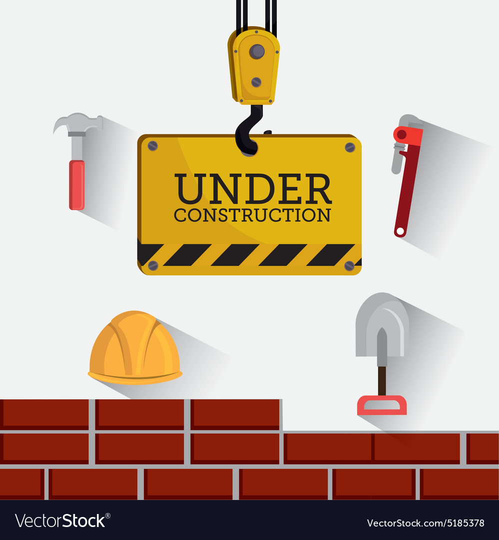 Construction digital design Royalty Free Vector Image