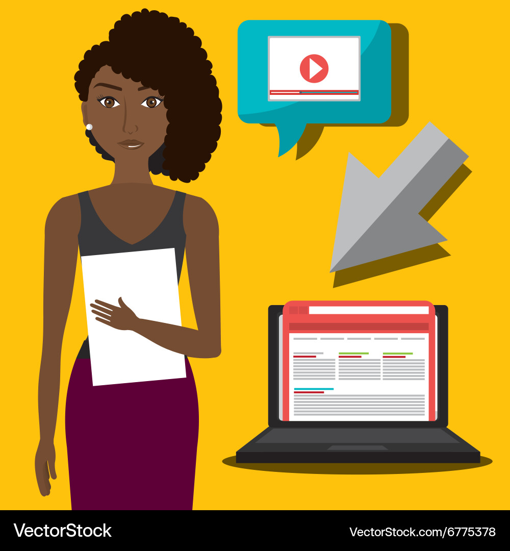 Digital marketing and sales Royalty Free Vector Image