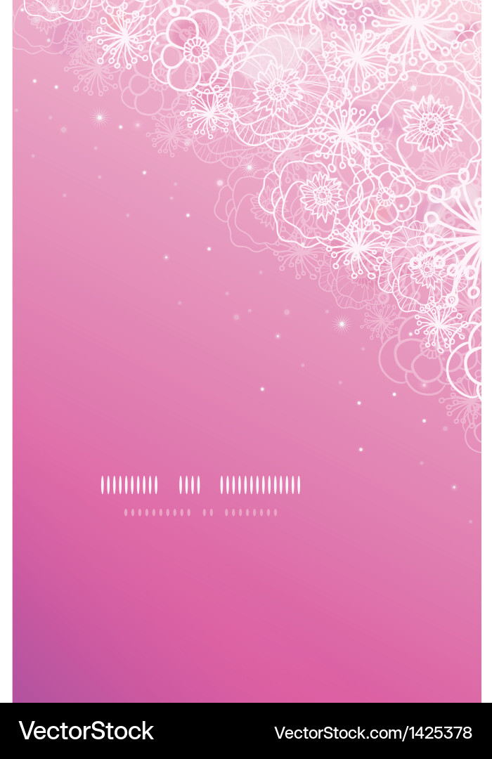 Magical Pink Glowing Floral Background Royalty Free Vector