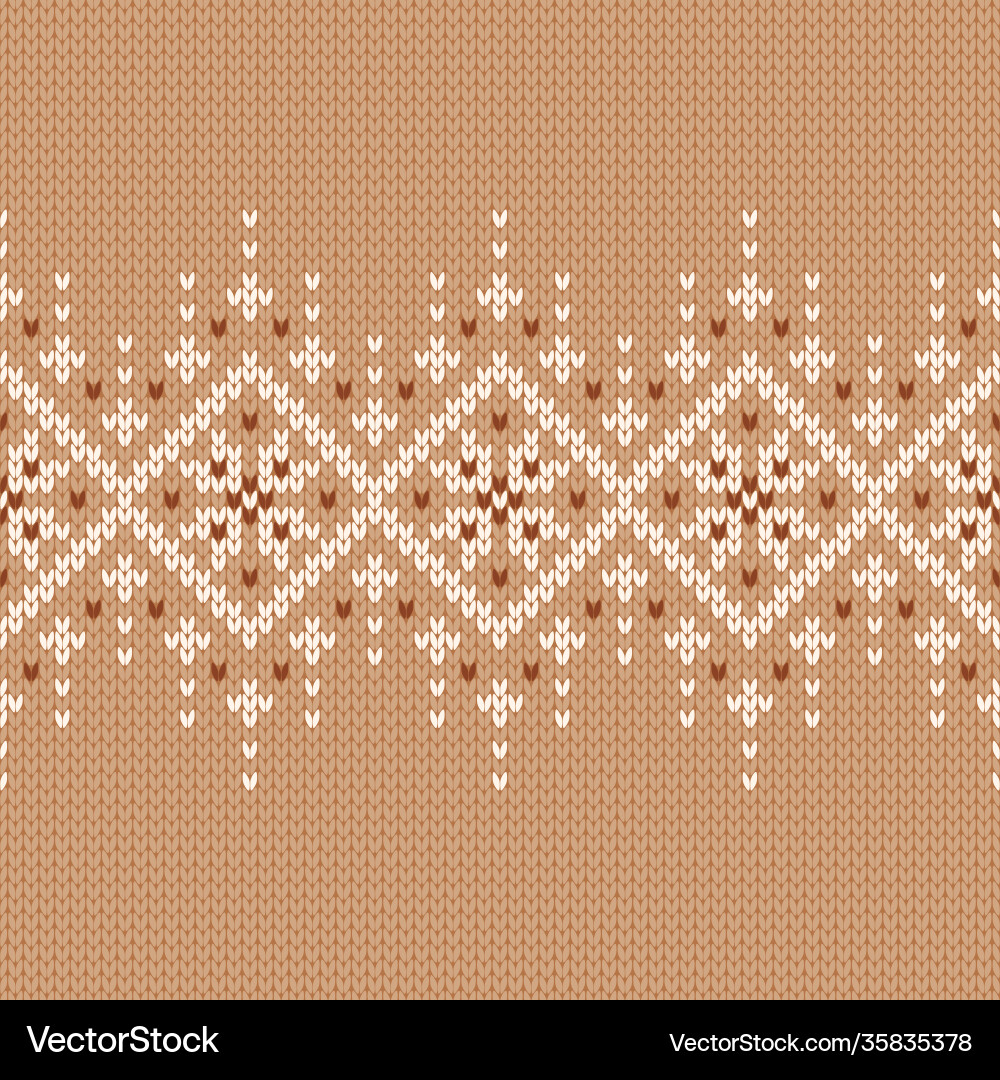 Norwegian native style sweater fair isle design Vector Image