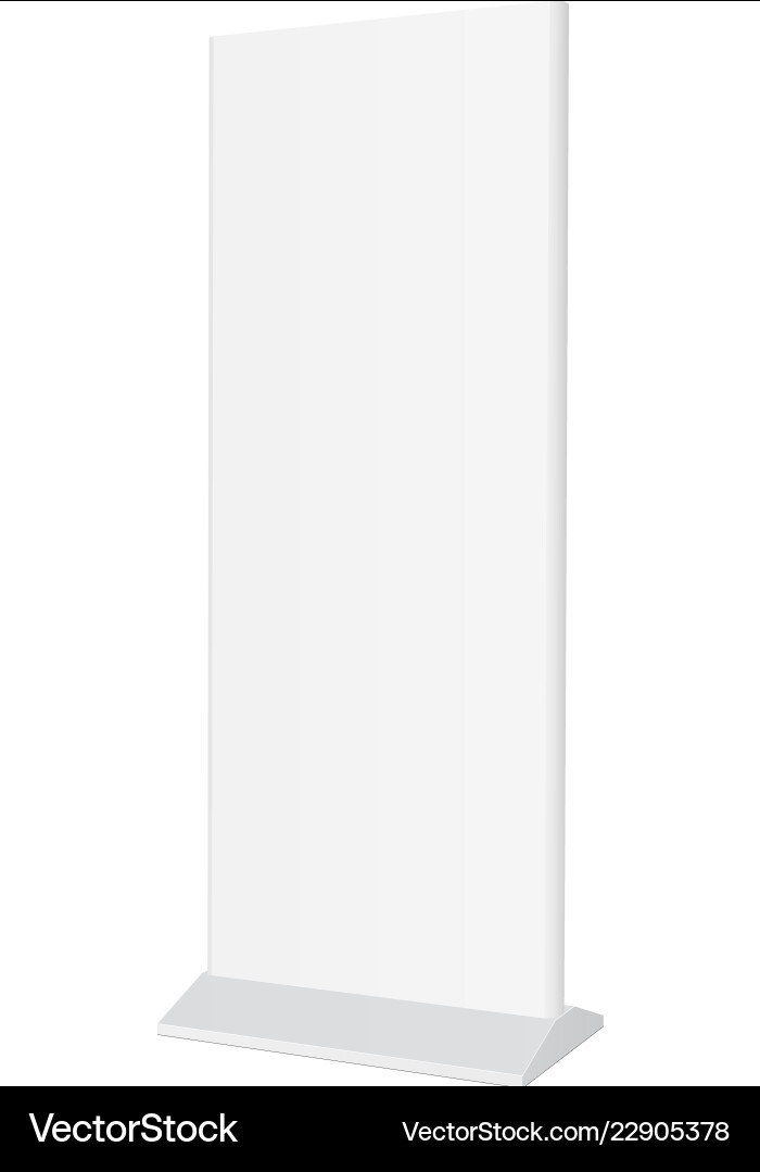 Outdoor advertising stand Royalty Free Vector Image