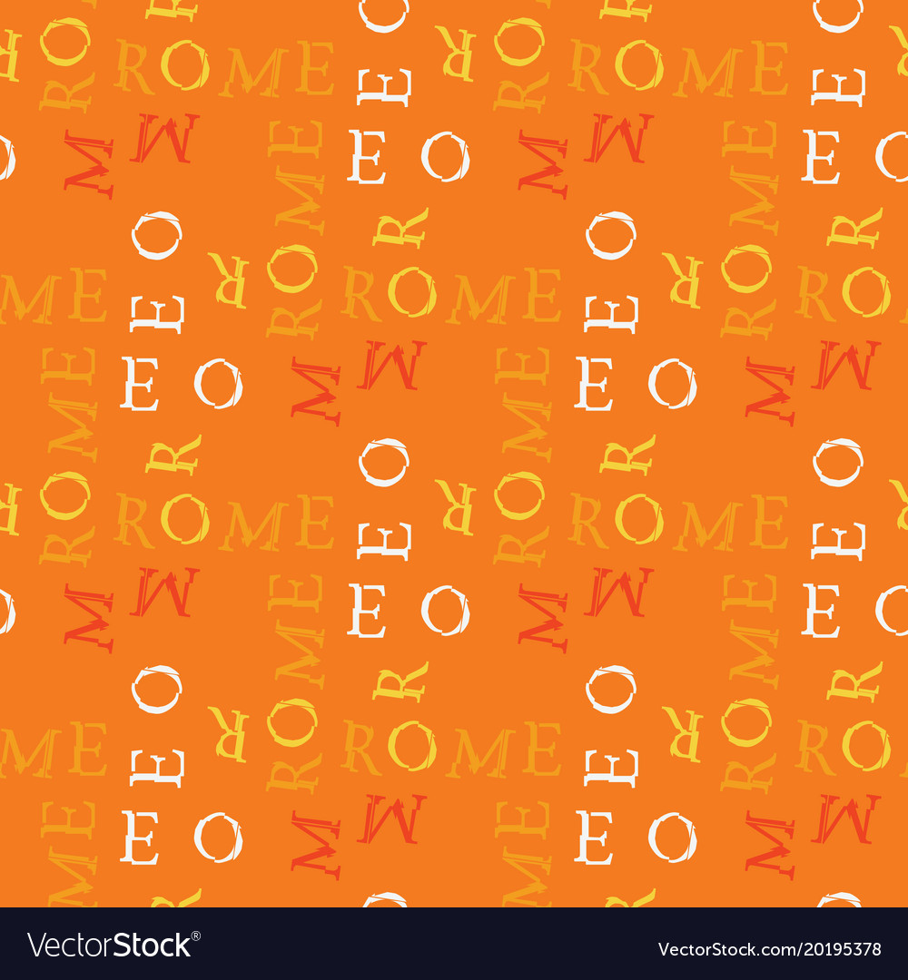 Rome pattern seamless design Royalty Free Vector Image