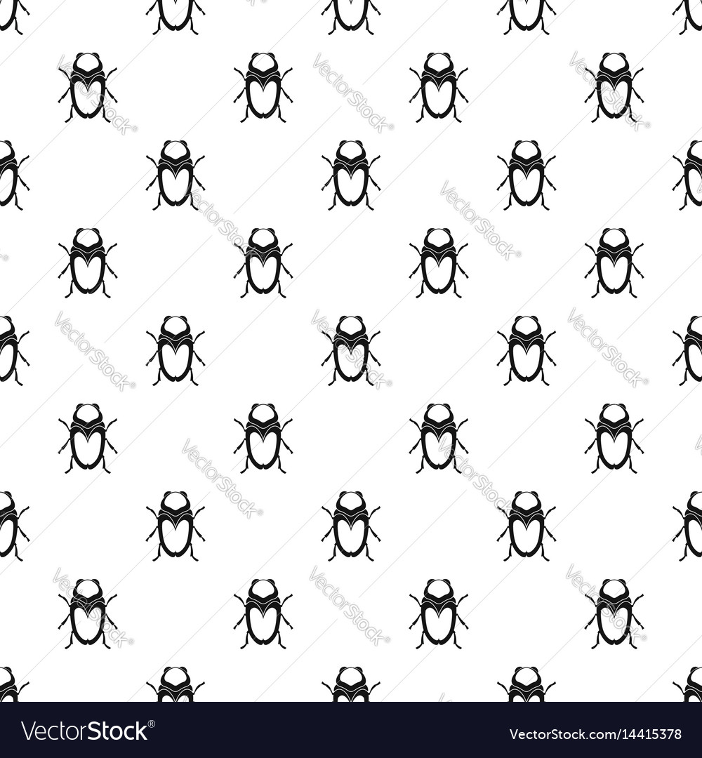 Scarab beetle pattern Royalty Free Vector Image