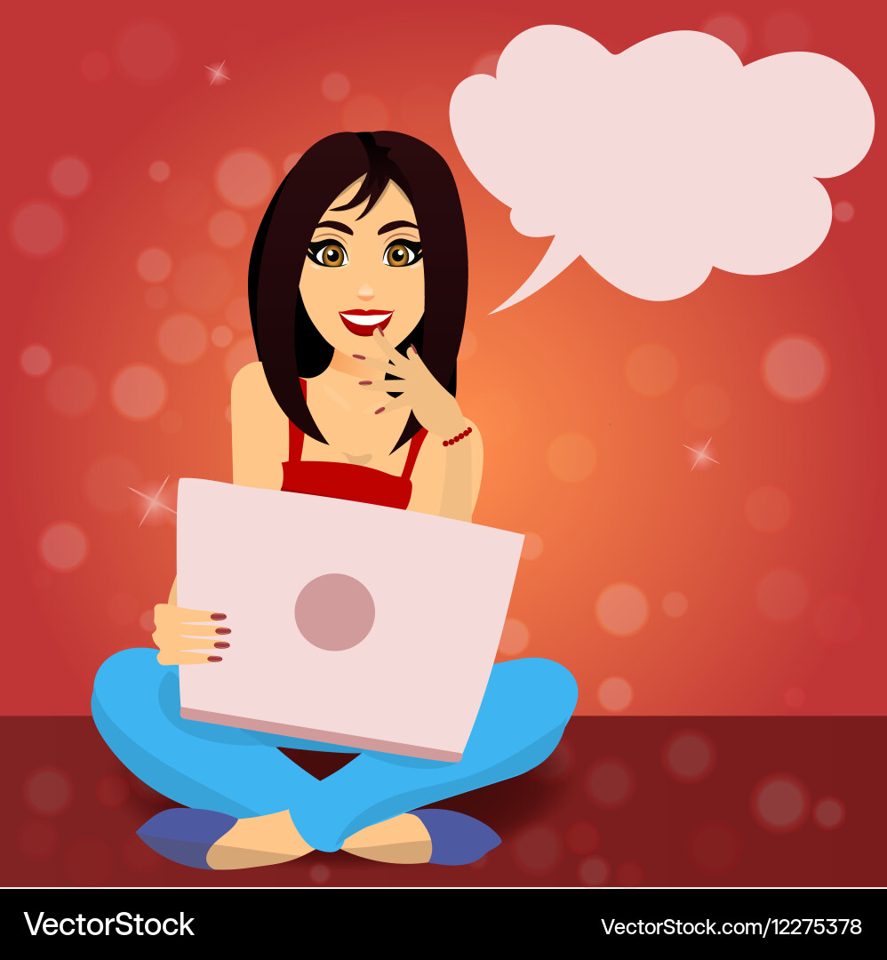 Stressed female worker trying to calm down Vector Image