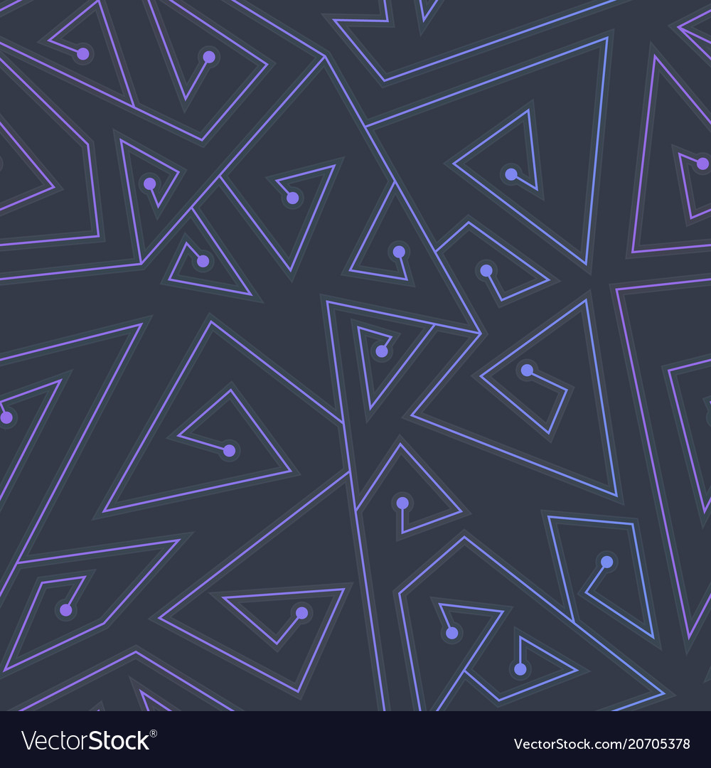 Technology lines seamless pattern Royalty Free Vector Image