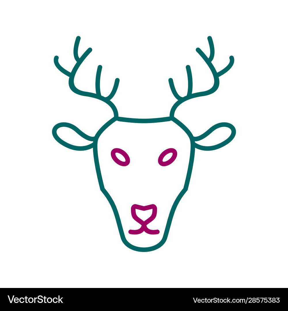 Beautiful wild animal line icon Royalty Free Vector Image