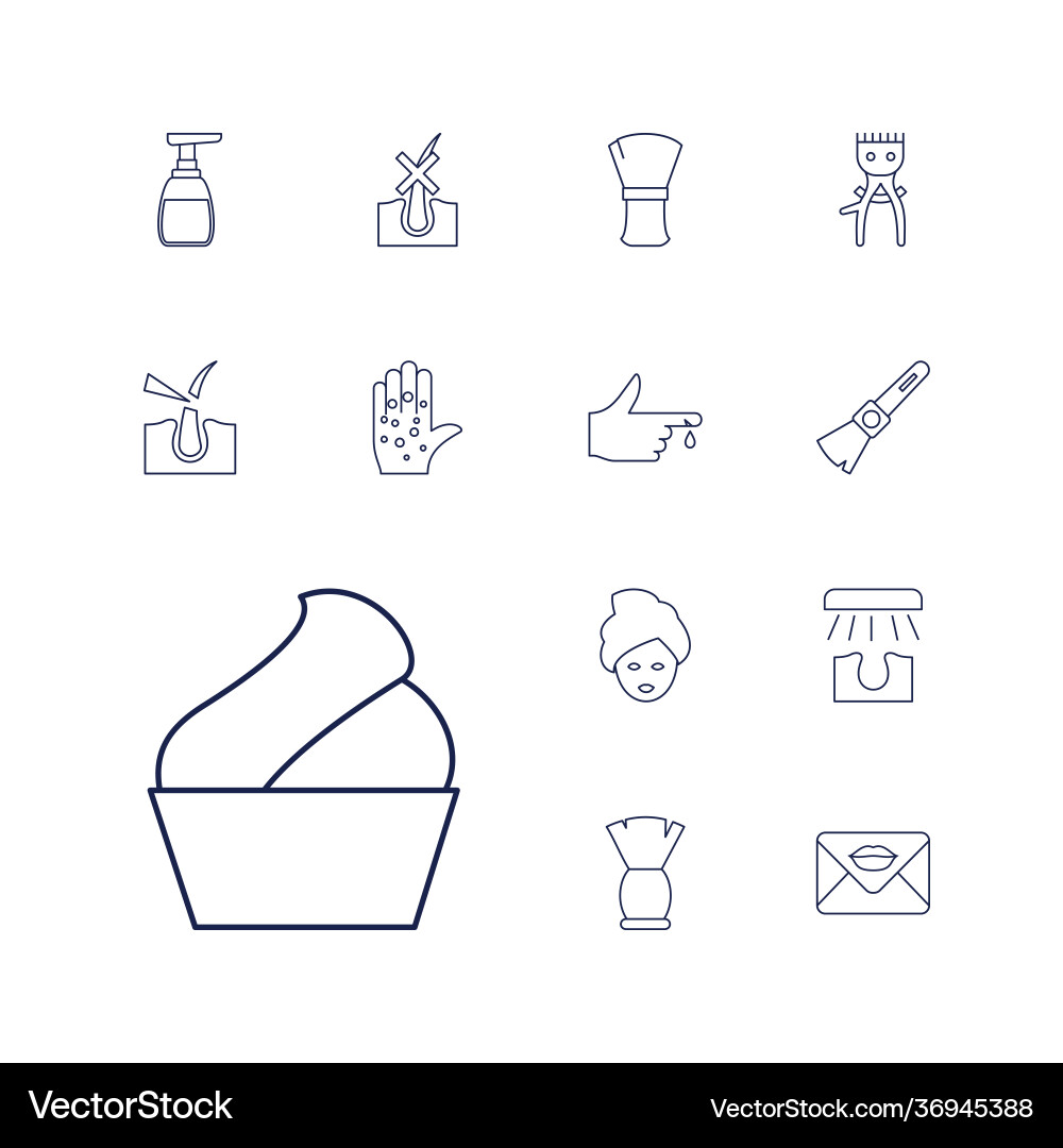 13 skin icons Royalty Free Vector Image - VectorStock