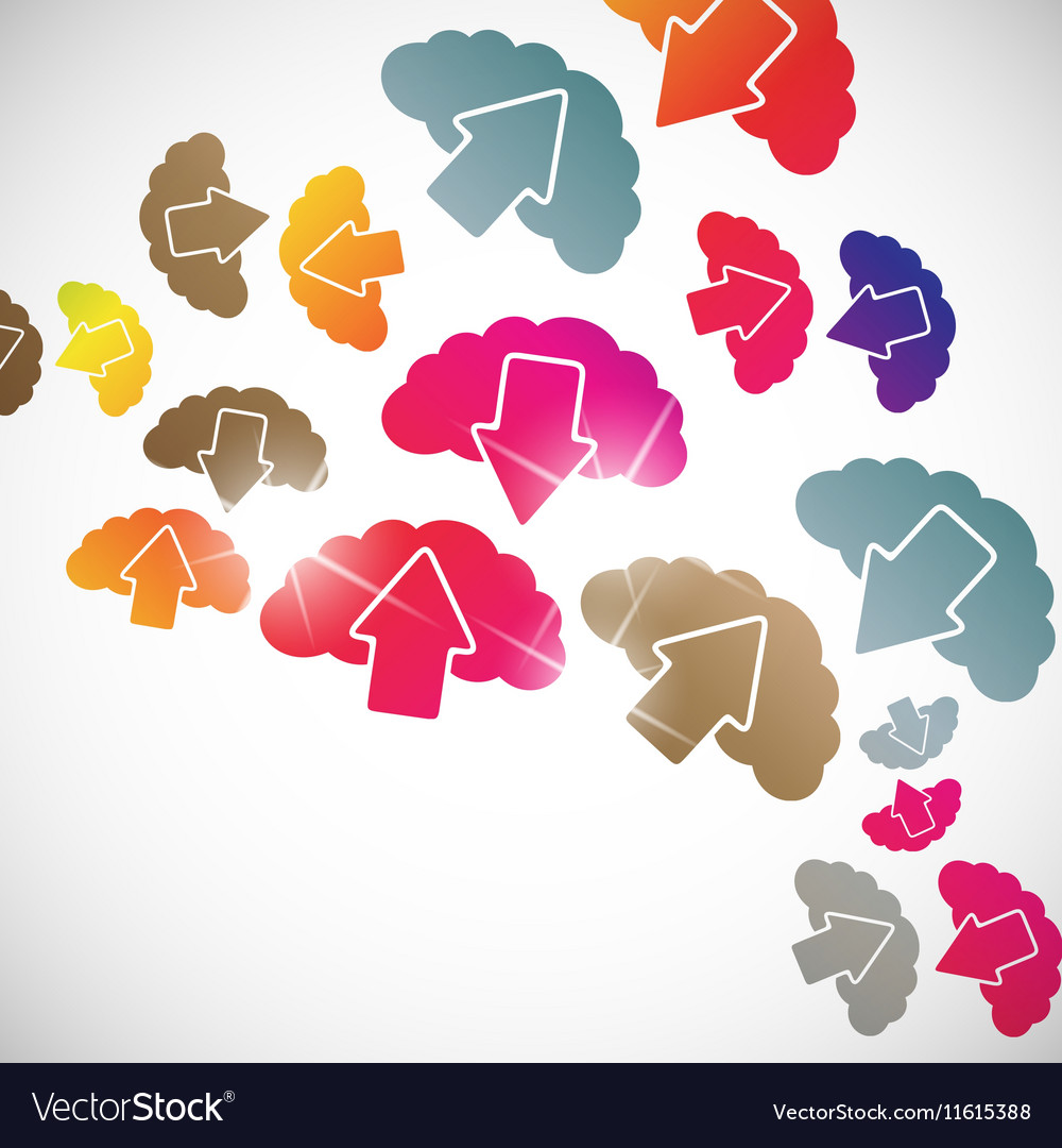 Abstract background cloud Royalty Free Vector Image