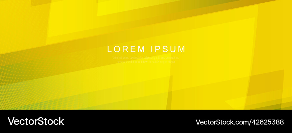 Abstract yellow geometric background business Vector Image