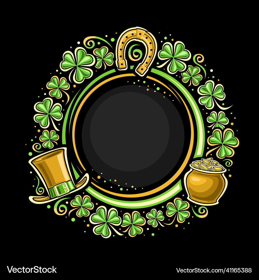 Frame for st patricks day Royalty Free Vector Image