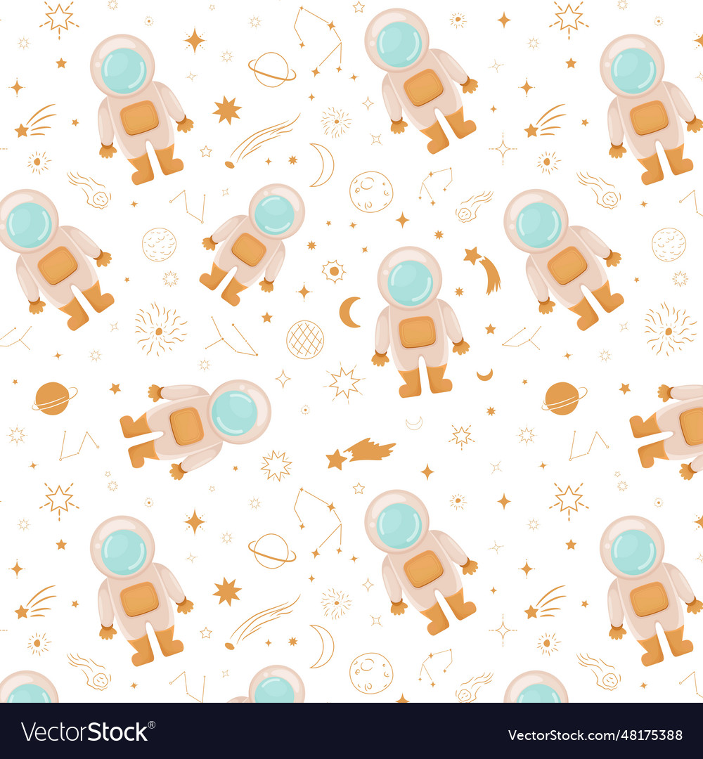 Pattern theme space Royalty Free Vector Image - VectorStock