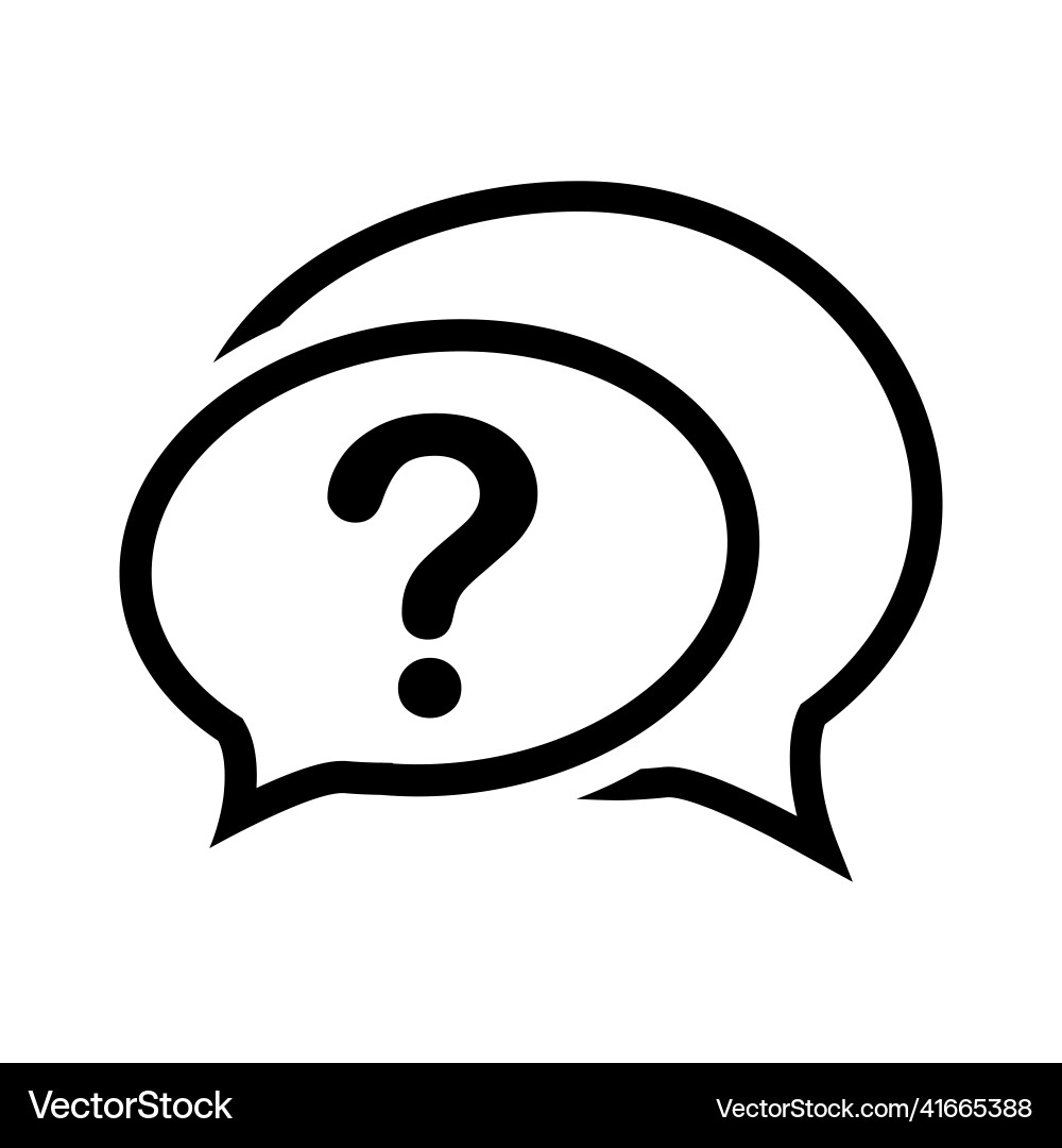 Questions and answer icon faq symbol help sign Vector Image