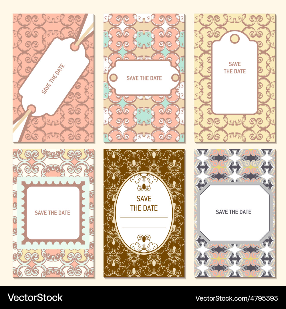 Set of card templates Royalty Free Vector Image