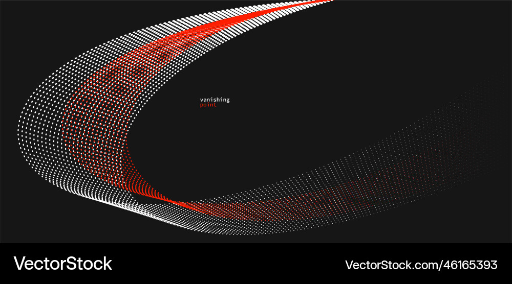 Wave of flowing vanishing particles abstract Vector Image