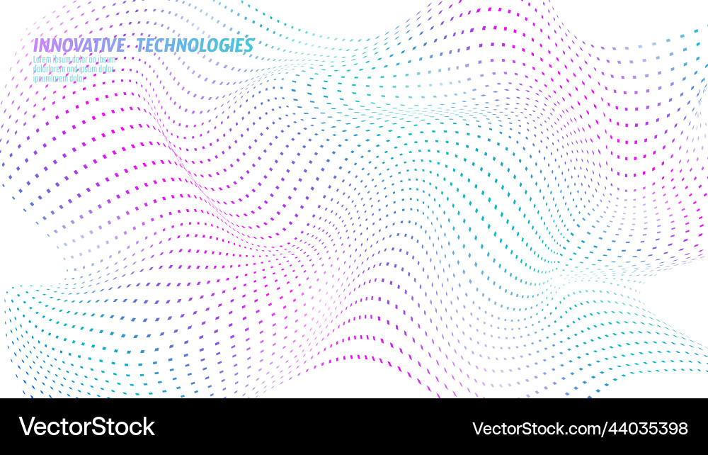 3d nanotechnololy dots texture cyberspace nano Vector Image