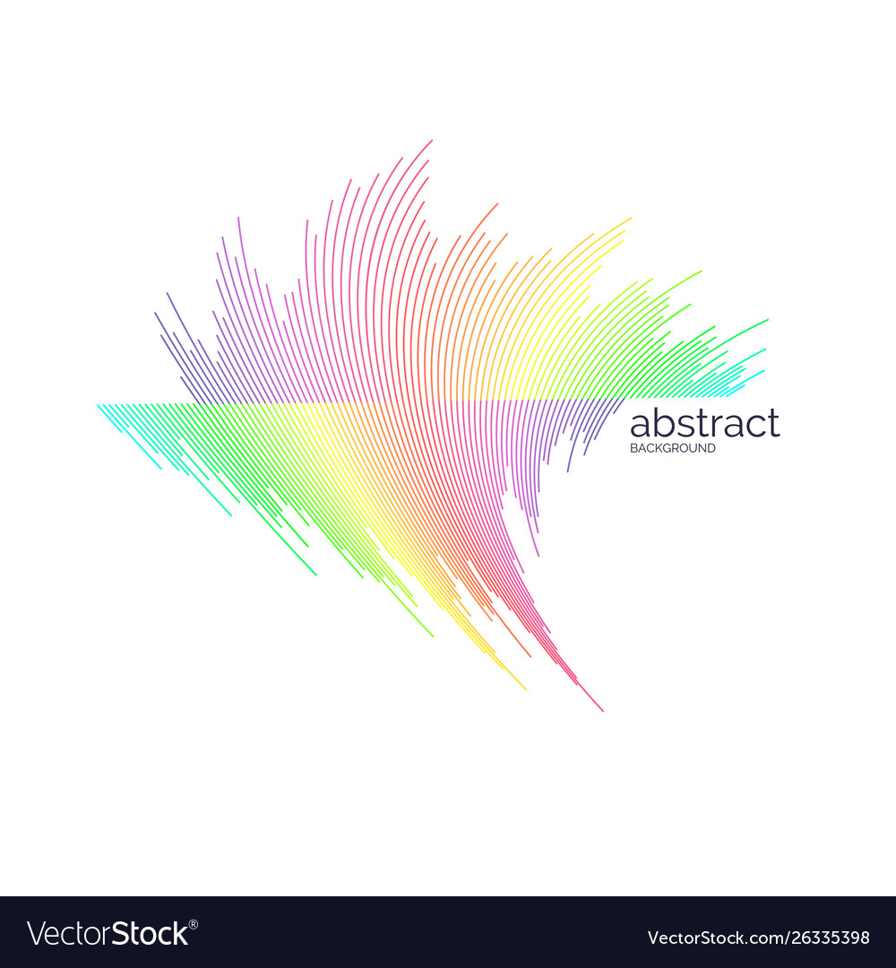 Abstract element with dynamic lines Royalty Free Vector