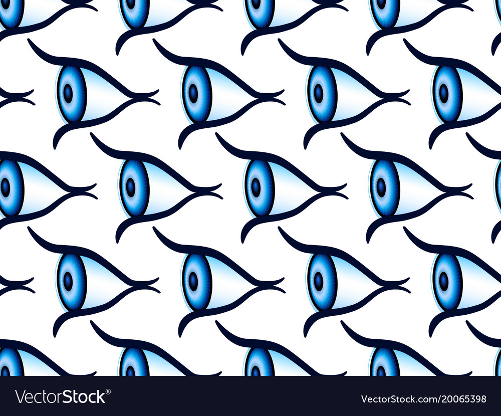 Abstract eye pattern Royalty Free Vector Image
