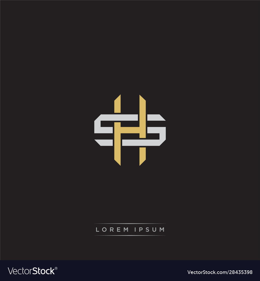 Initial letter overlapping interlock logo Vector Image