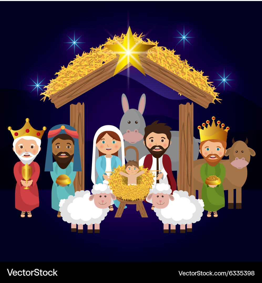 Merry christmas cartoons Royalty Free Vector Image
