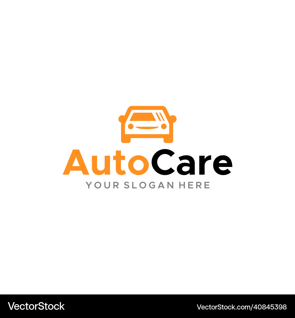 Modern design auto care protect car logo Vector Image