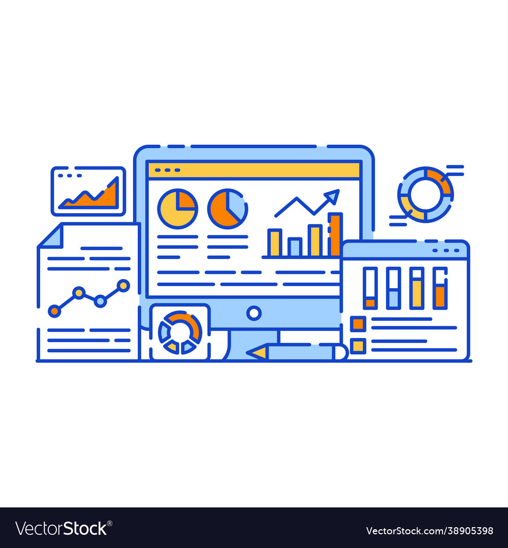 Project dashboard Royalty Free Vector Image - VectorStock