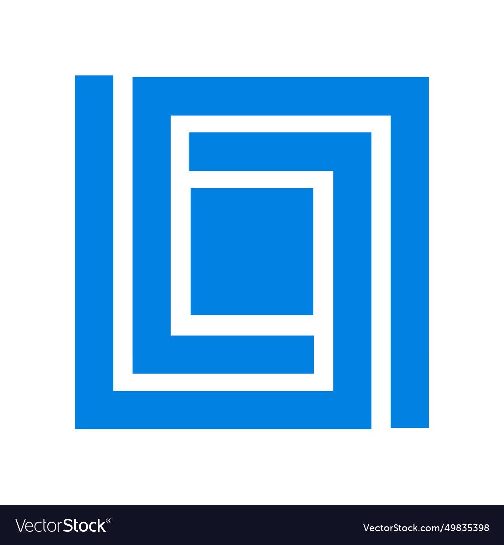 Square logo icon Royalty Free Vector Image - VectorStock