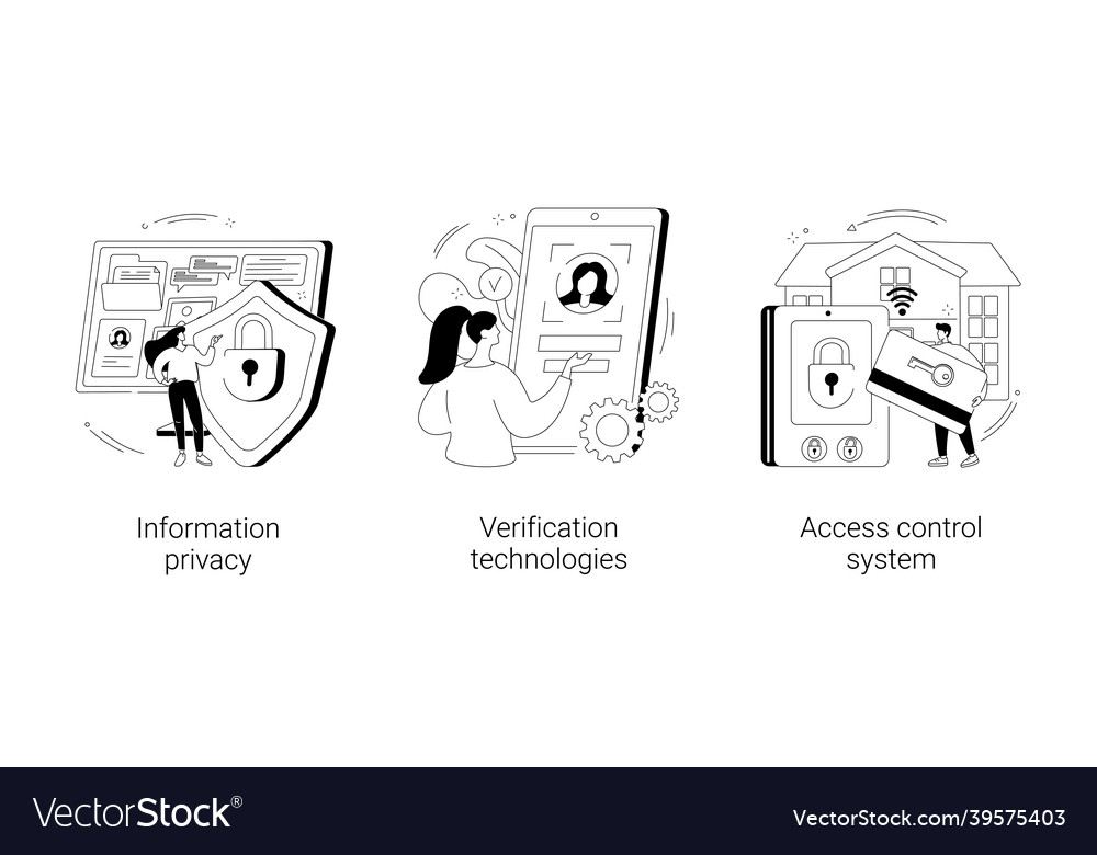 Digital Security Abstract Concept Royalty Free Vector Image
