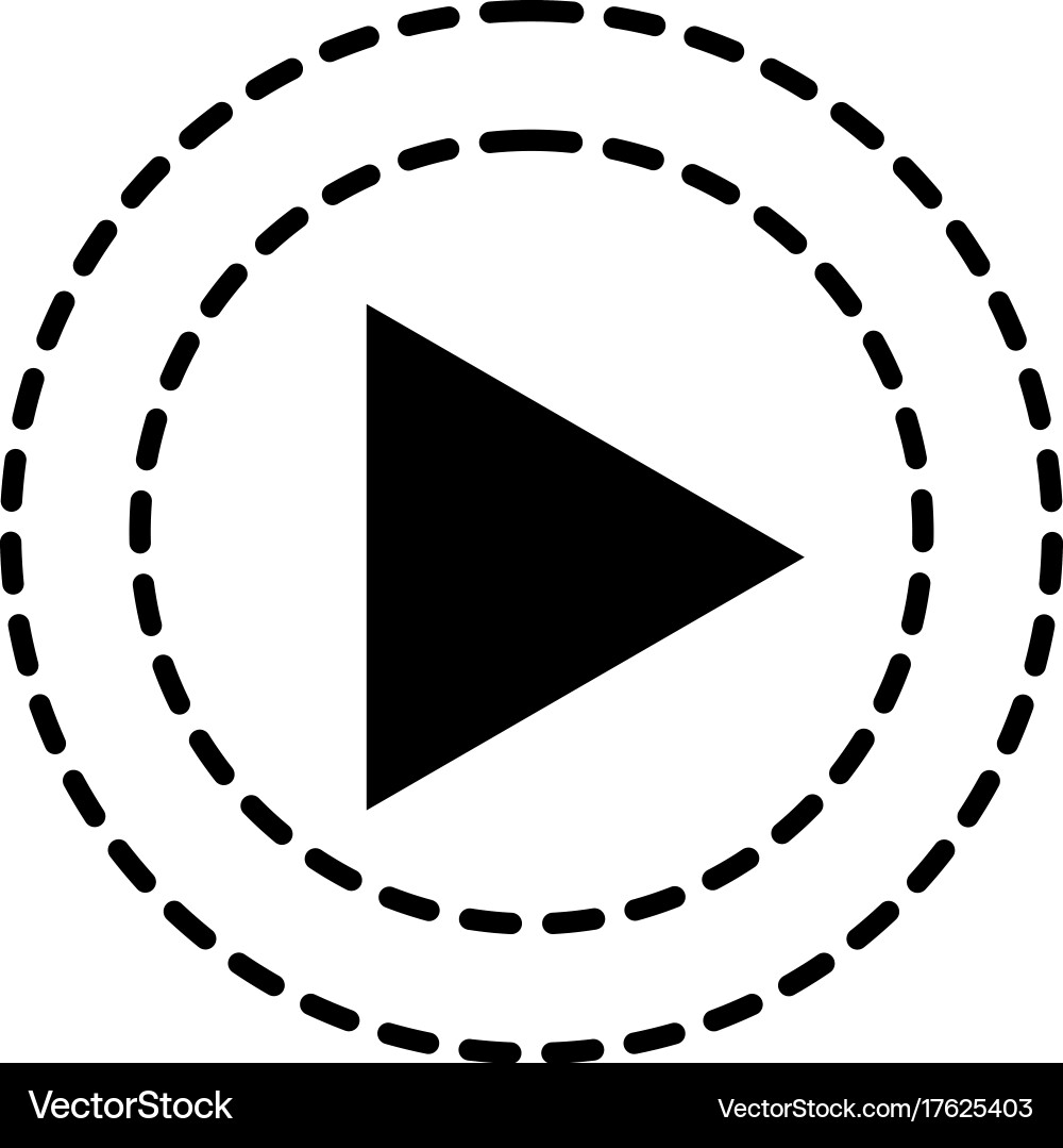 Dotted shape music symbol design style icon Vector Image