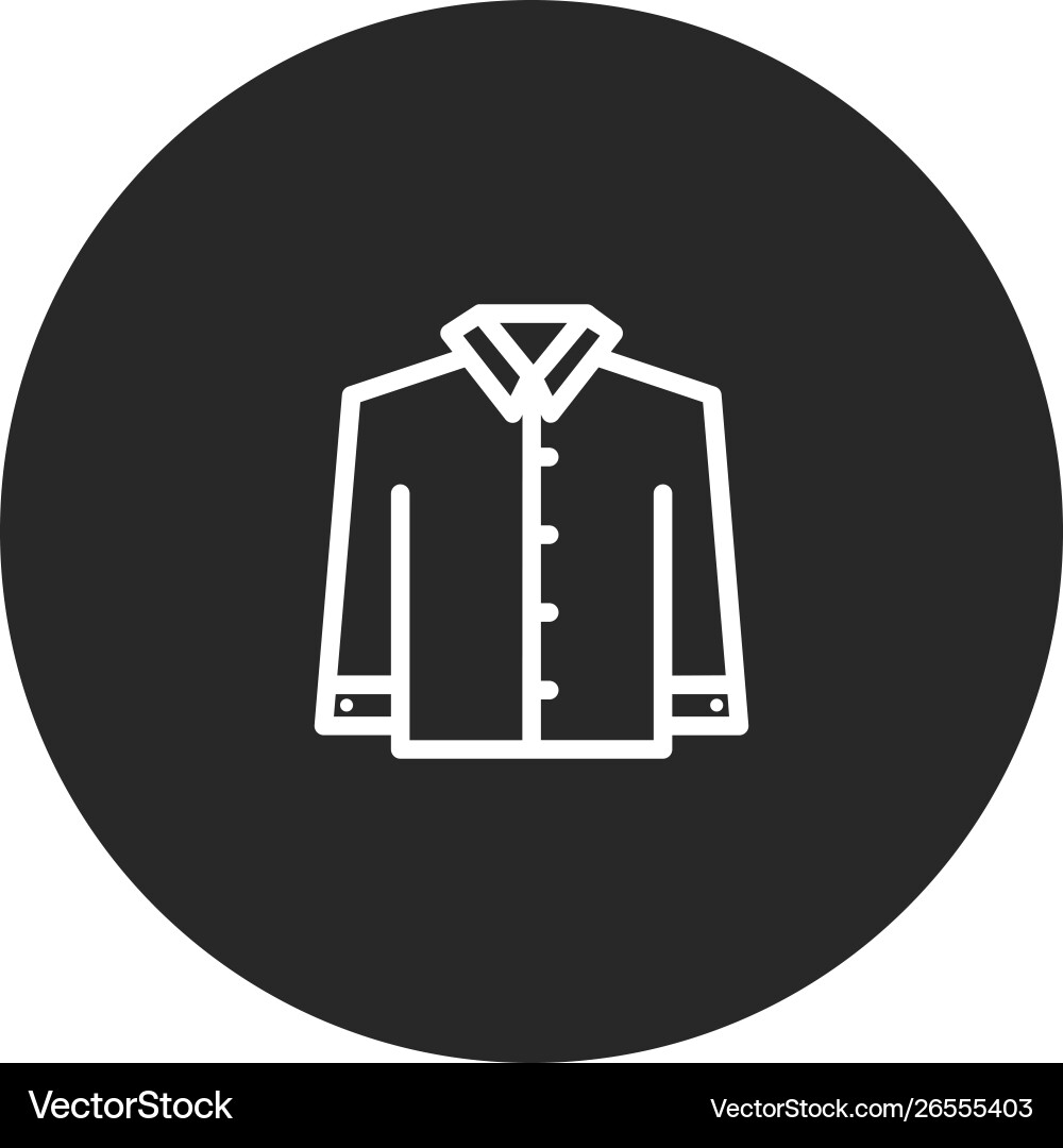 Shirt with long sleeves icon Royalty Free Vector Image