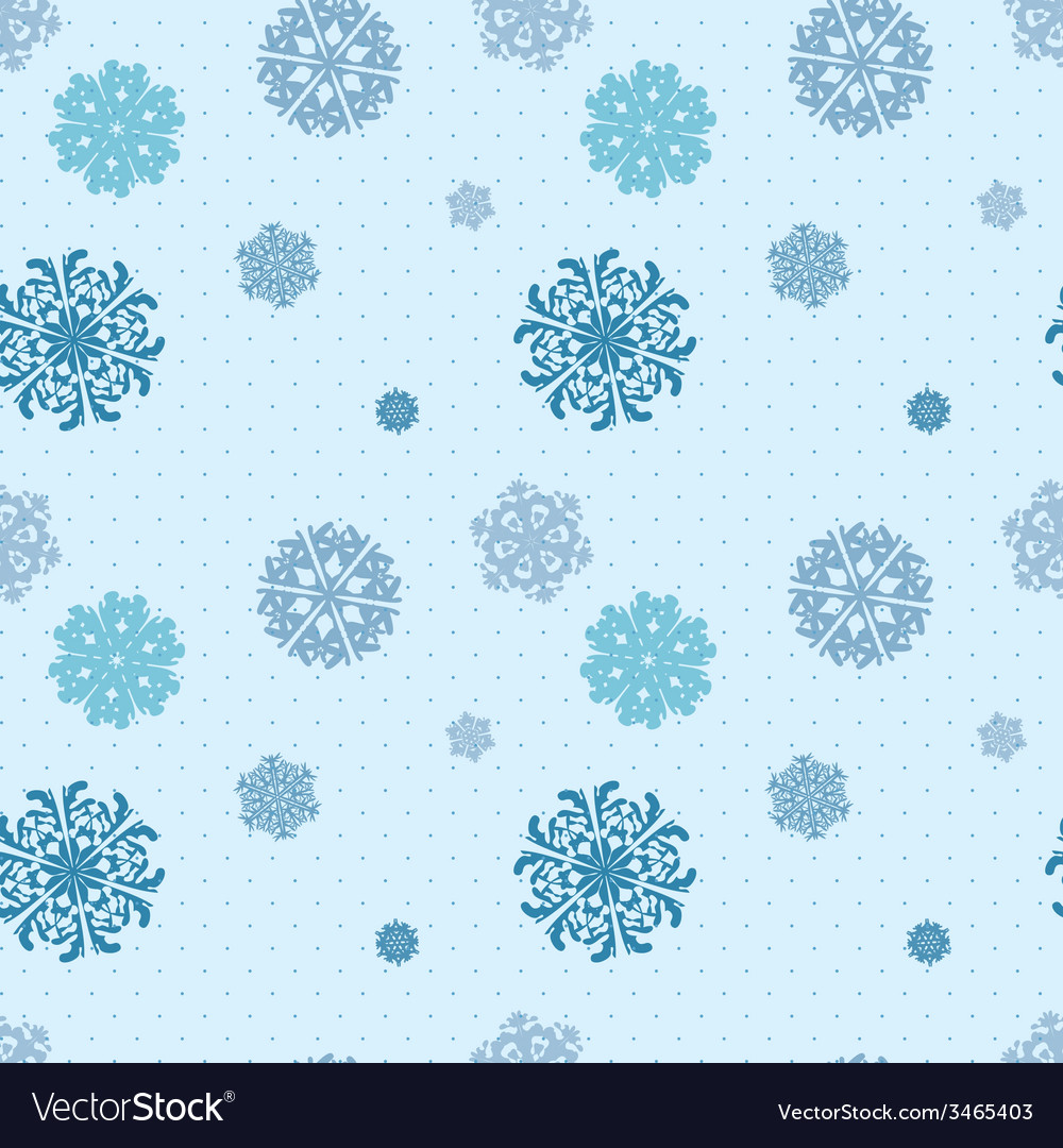 Snowflakes winter seamless texture endless pattern